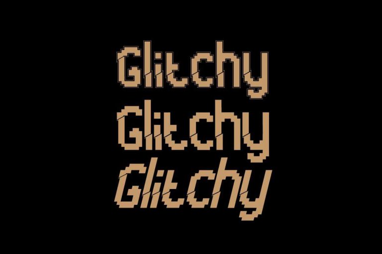 Glitchy Font by CalligraphyFonts.net