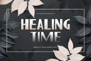 Healing Time Display Font by CalligraphyFonts.net