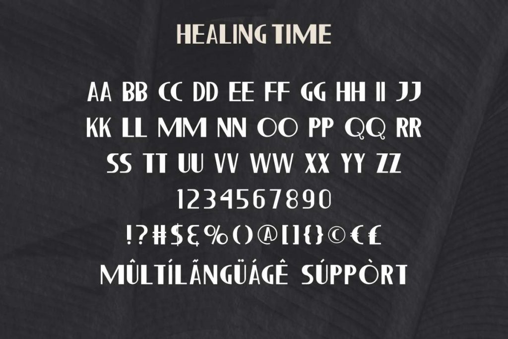Healing Time Display Font by CalligraphyFonts.net