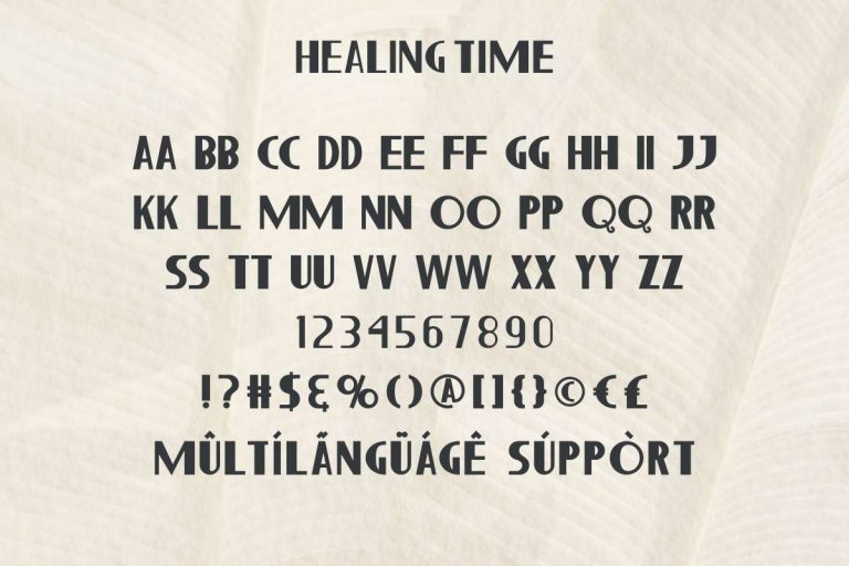 Healing Time Display Font by CalligraphyFonts.net