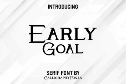 Early Goal Display Font by CalligraphyFonts.net