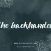 The Backhander Font by CalligraphyFonts.net