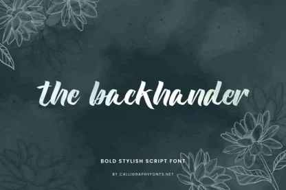 The Backhander Font by CalligraphyFonts.net