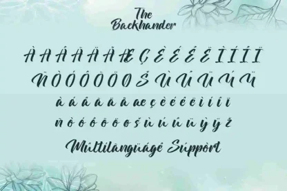 The Backhander Font by CalligraphyFonts.net