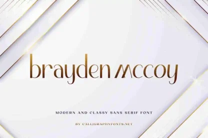 Brayden McCoy Font by CalligraphyFonts.net
