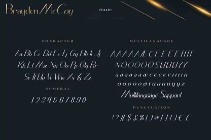 Brayden McCoy Font by CalligraphyFonts.net