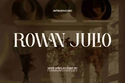 Rowan Julio Display Font by CalligraphyFonts.net