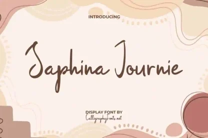 Saphina Journie Display Font by CalligraphyFonts.net